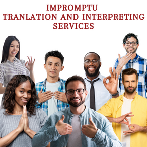 Impromptu Services – AGAPE Interpreting Services